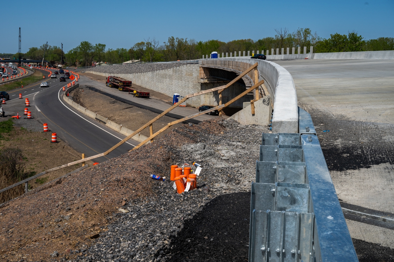Crews complete new flyover ramp in the town of Cicero, part of ongoing ...