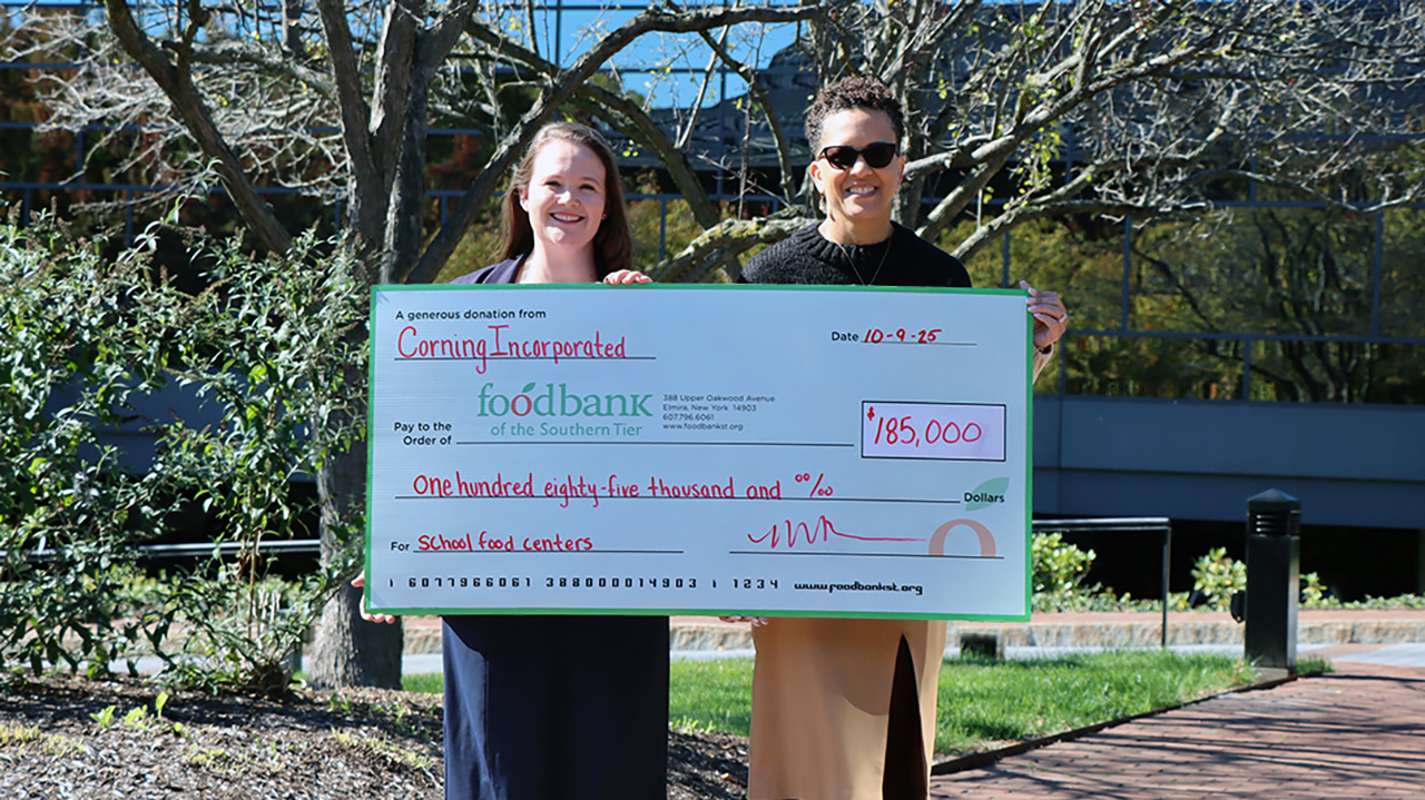 Corning Inc. donates $185K to school food centers in Chemung and ...