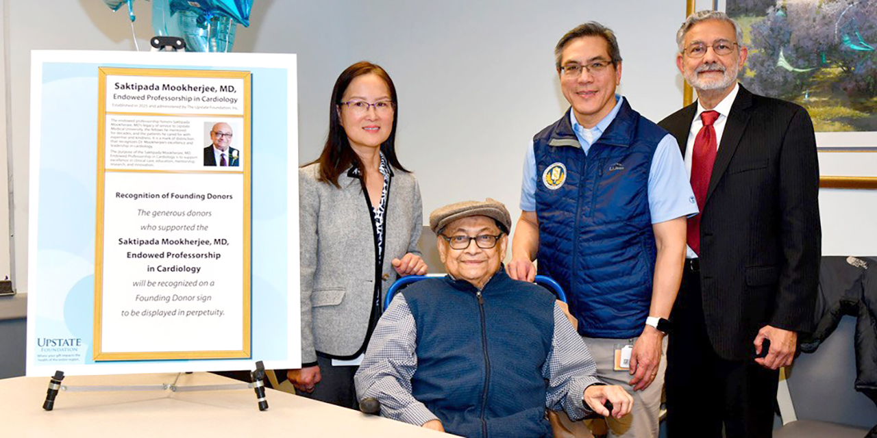 Upstate Medical University establishes Saktipada Mookherjee, MD ...